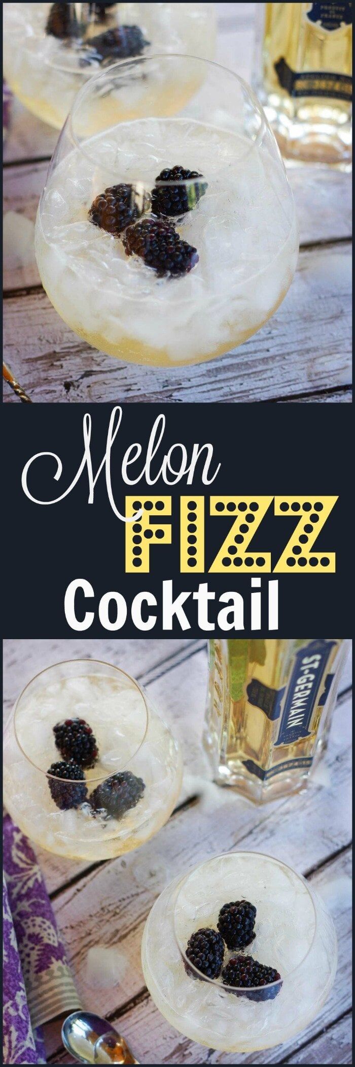 Melon Fizz Cocktail - Drink Recipe - Home and Plate